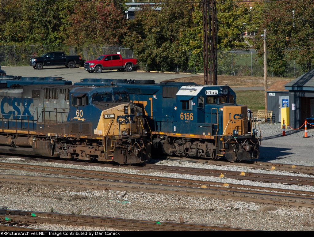CSXT 60 & CSXT 6156